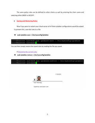 Configuration IPTables On CentOS 8 | PDF
