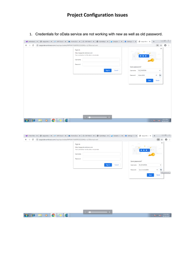 Configuration issues | PDF | Technology & Computing