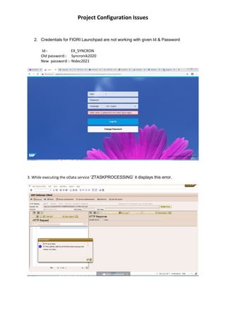 Configuration issues | PDF | Technology & Computing
