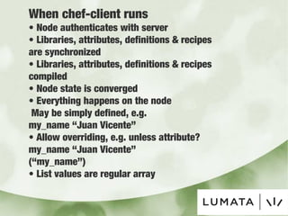 Configuration management with Chef