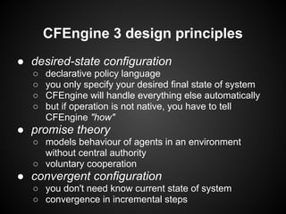 Tomáš Čorej: Configuration management & CFEngine3 | PPT