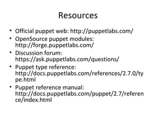 Configuration management with puppet | PPT