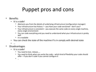 Configuration management with puppet | PPT