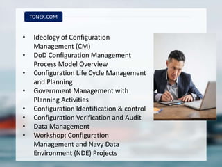 Configuration Management (CM) Training, Configuration Equipment ...