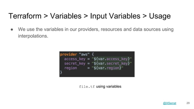 Configuration management II - Terraform | PPT