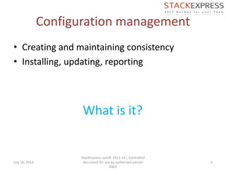 Devops & Configuration management tools | PPTX