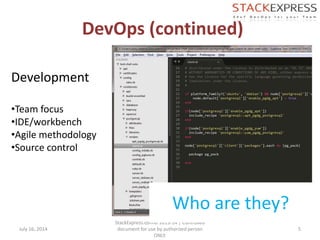 Devops & Configuration management tools | PPTX