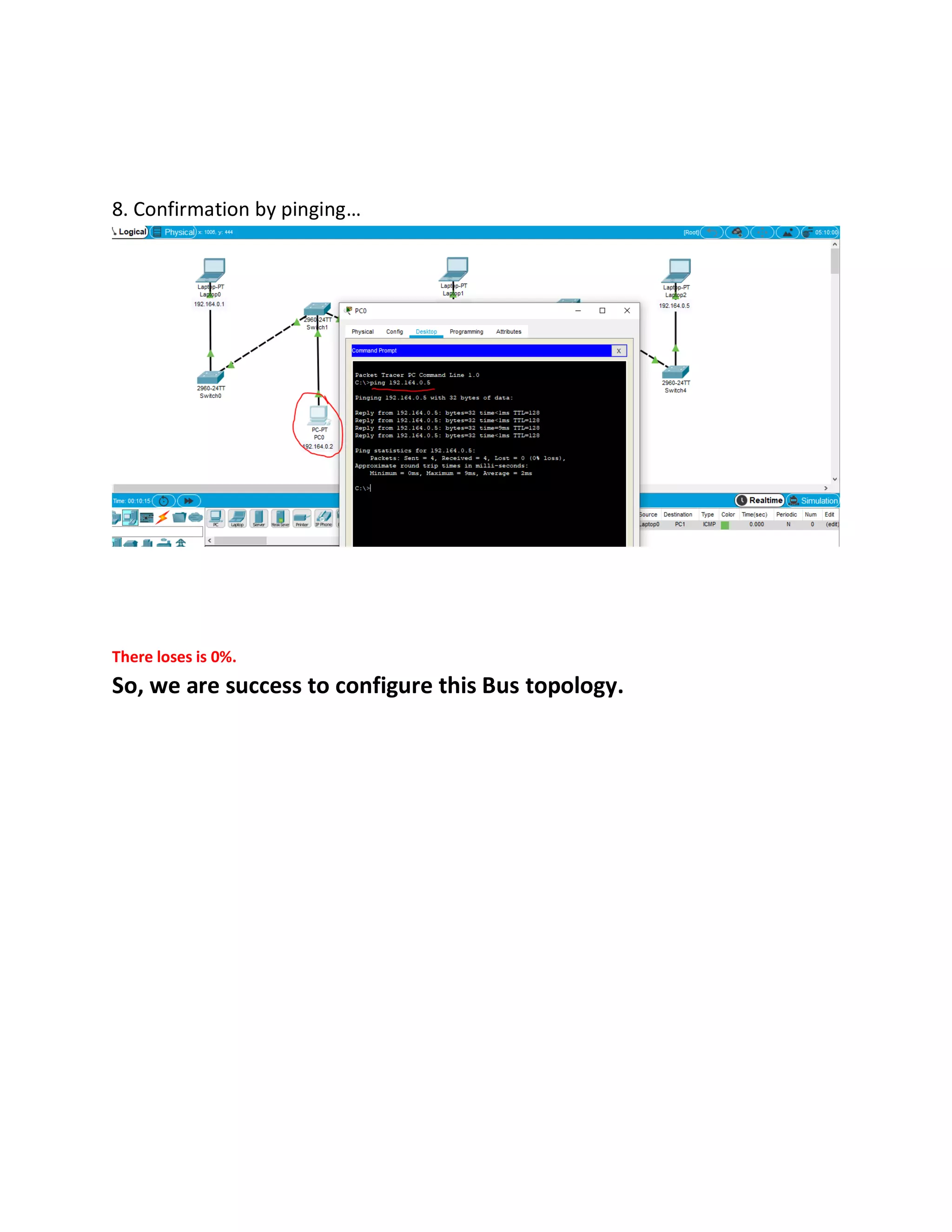 Configuration Of Bus Topology In Cisco Packet Tracer By Tanjilur Rahman Pdf Computer