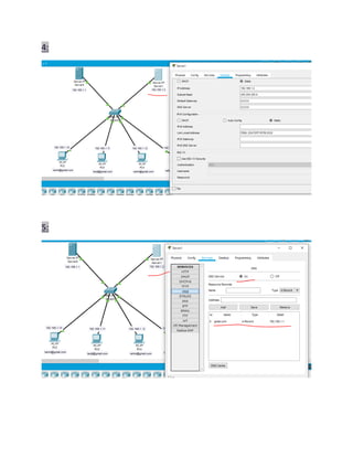 Configuration of mail server on cisco packet trace | PDF