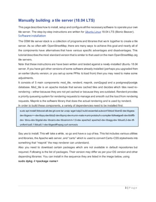 Tutorial to setup OpenStreetMap tileserver with customized boundaries ...