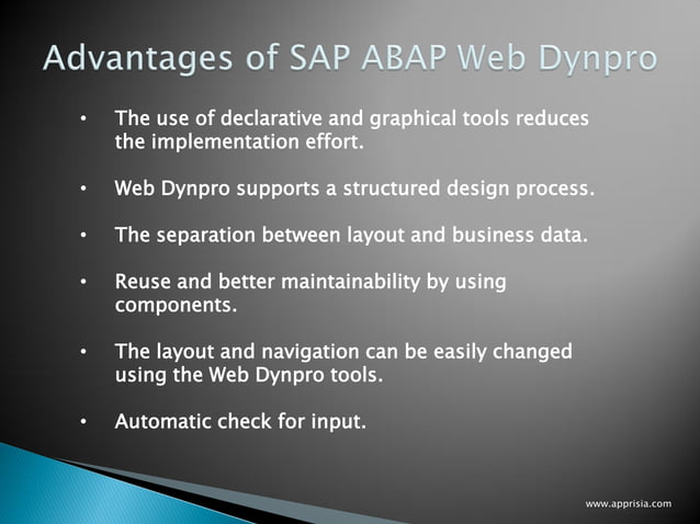 Configuration Of Sap Abap Web Dynpro Ppt
