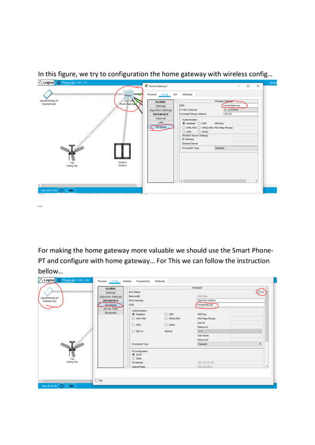 Configuration of smart home in cisco packet tracer By Tanjilur Rahman ...