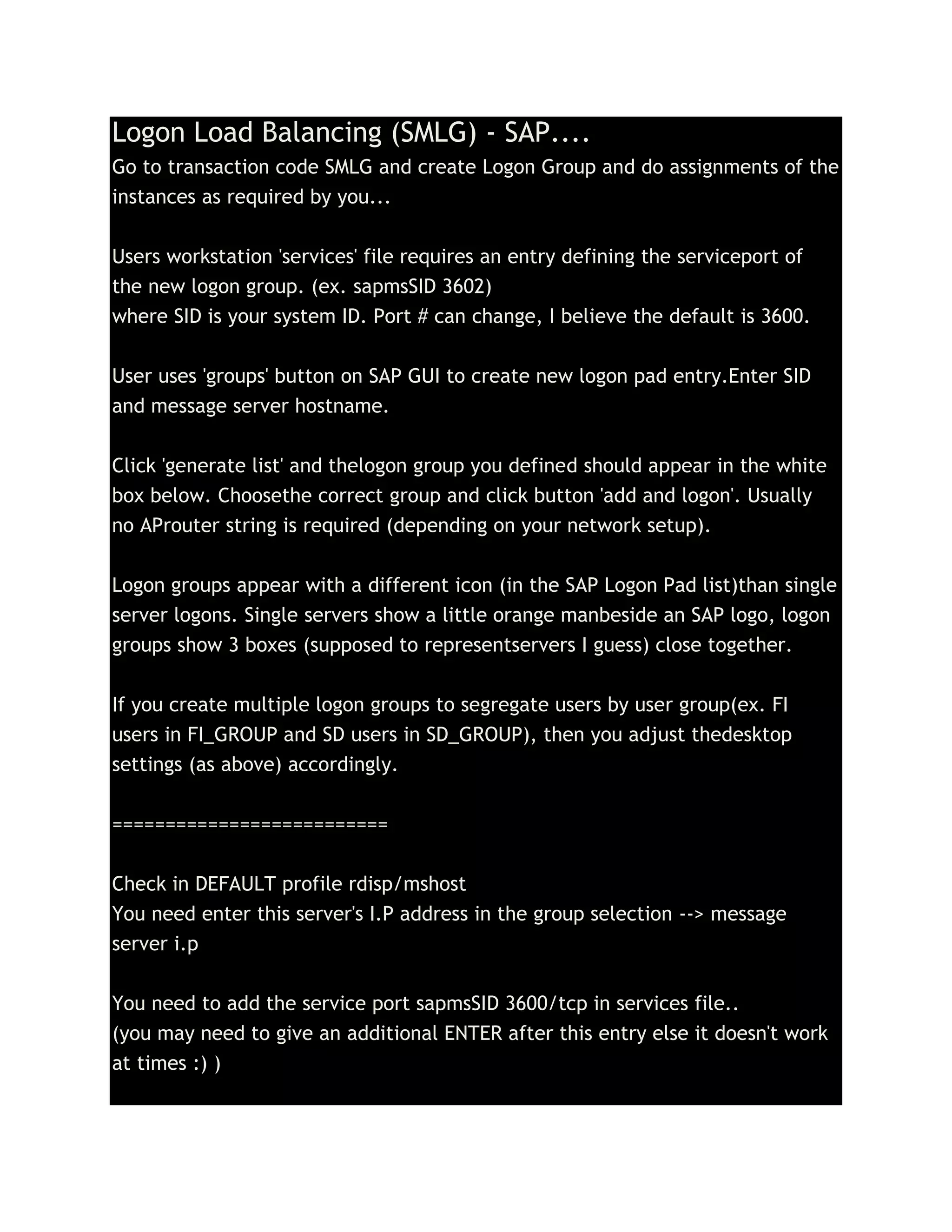 Configuration of smlg | DOCX