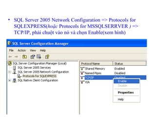 sqlConfiguration sql server enterprise