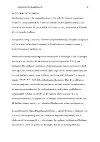Configuration testing | PDF