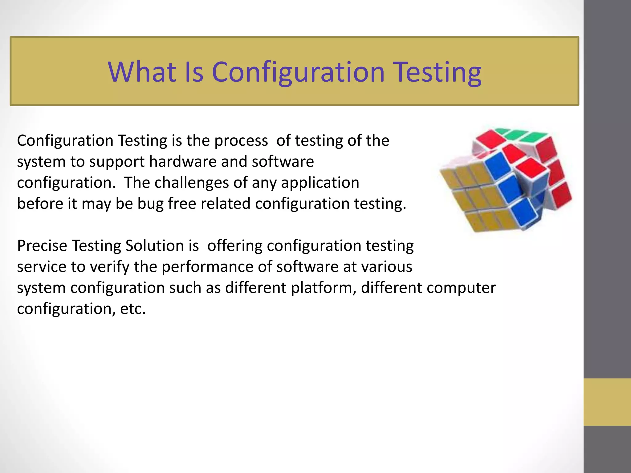 Configuration Testing Ppt