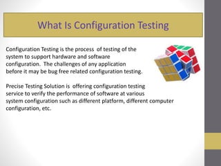 Configuration testing | PPT