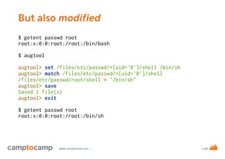 Configuration Surgery with Augeas | PPT