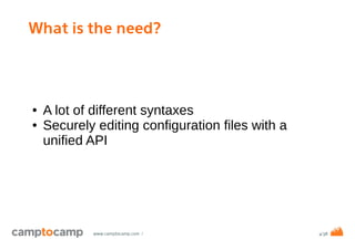 Configuration Surgery with Augeas | PPT