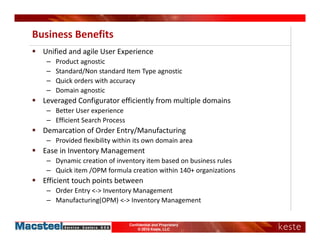 Oracle Configurator integration with oracle process manufacturing (OPM ...