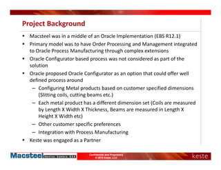 Oracle Configurator integration with oracle process manufacturing (OPM) | PPT