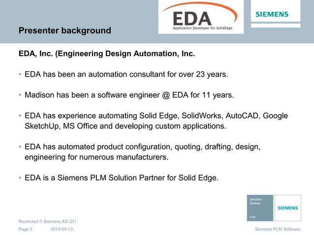 Configurators for Solid Edge Automation | PPTX | Desktop Publishing ...