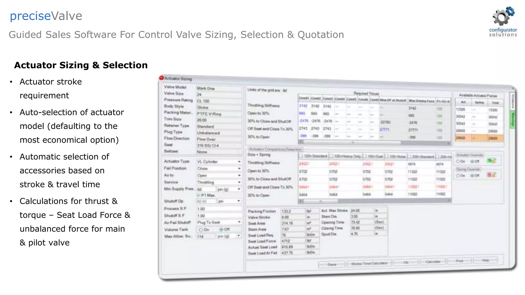 Control valve sizing, selection & quotation software | PPSX