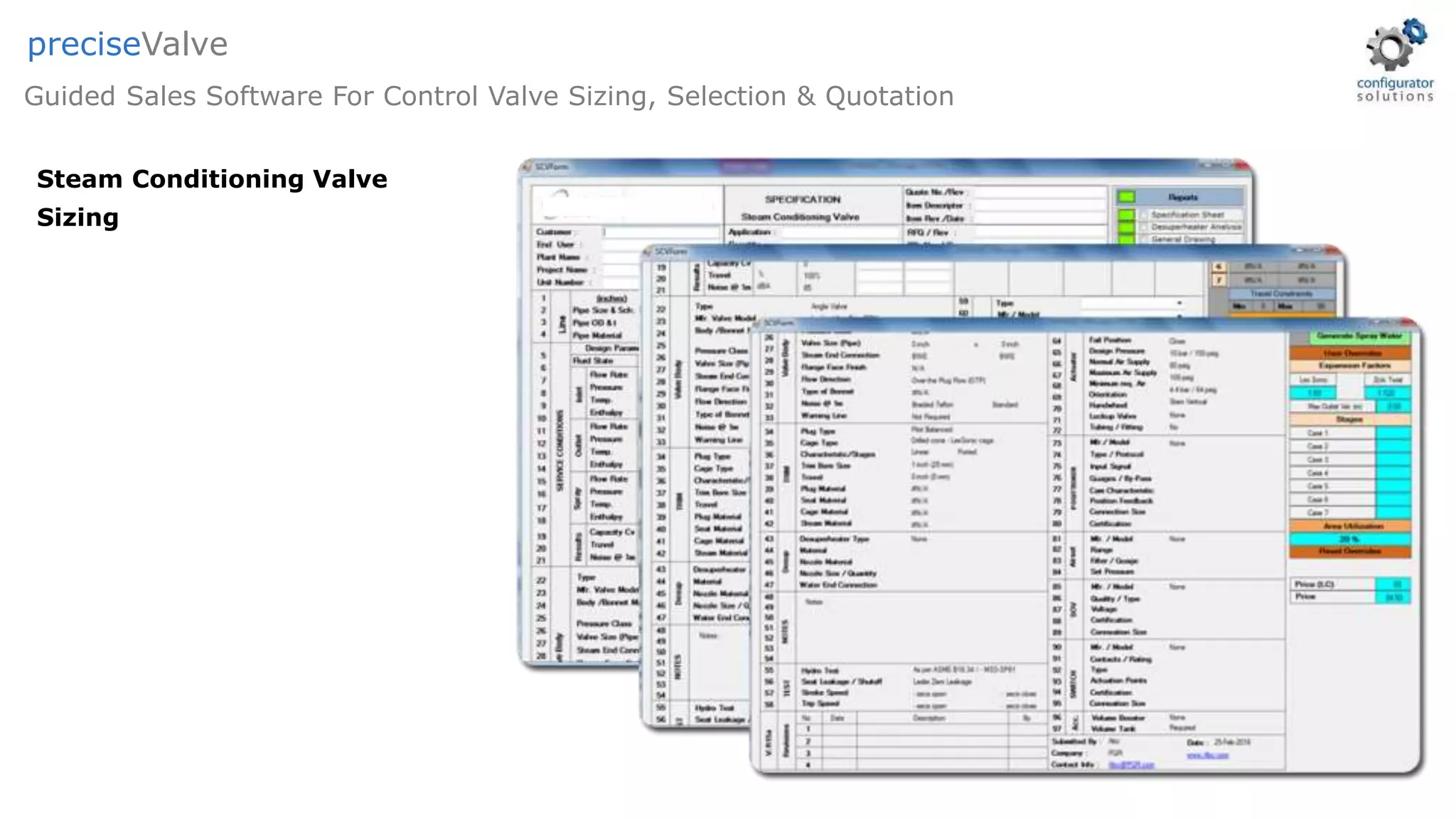 Control valve sizing, selection & quotation software | PPSX