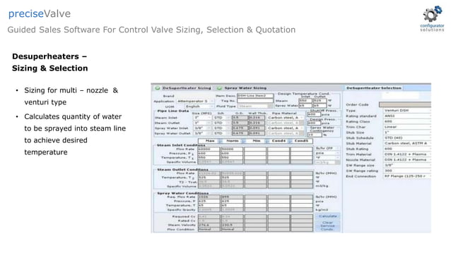 Control valve sizing, selection & quotation software | PPSX
