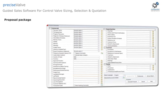Control valve sizing, selection & quotation software | PPT