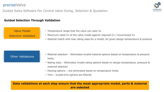 Control valve sizing, selection & quotation software | PPT
