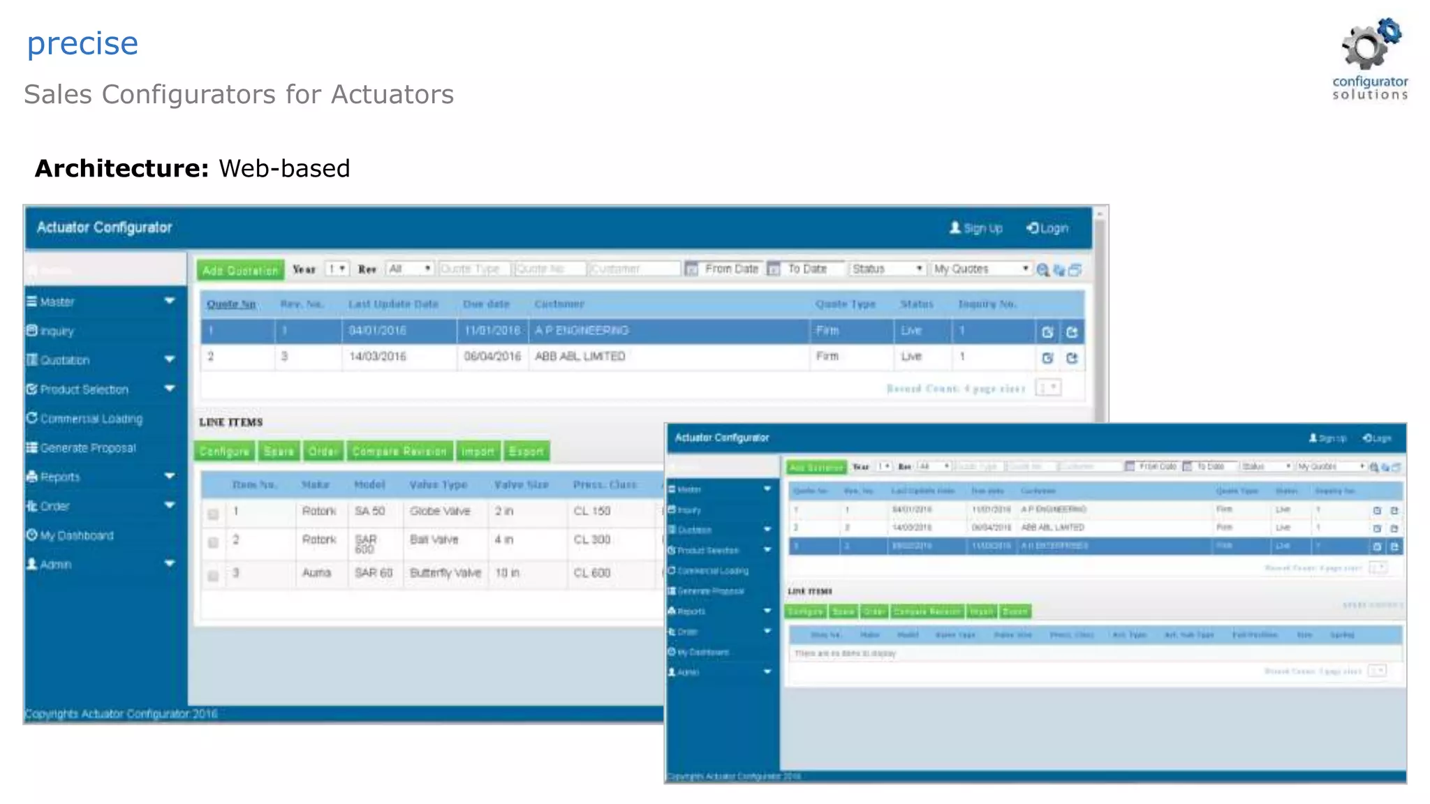 Actuator sizing & selection software | PPSX