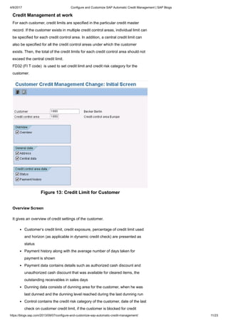 Configure and customize automatic credit management | PDF
