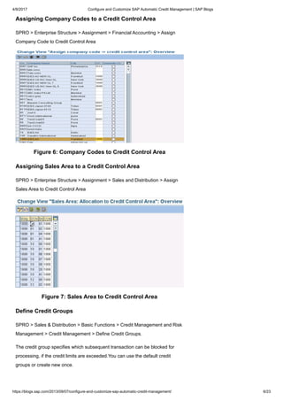 Configure and customize automatic credit management | PDF
