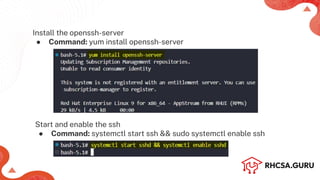 Configure and Secure SSH - RHCSA (RH124).pdf