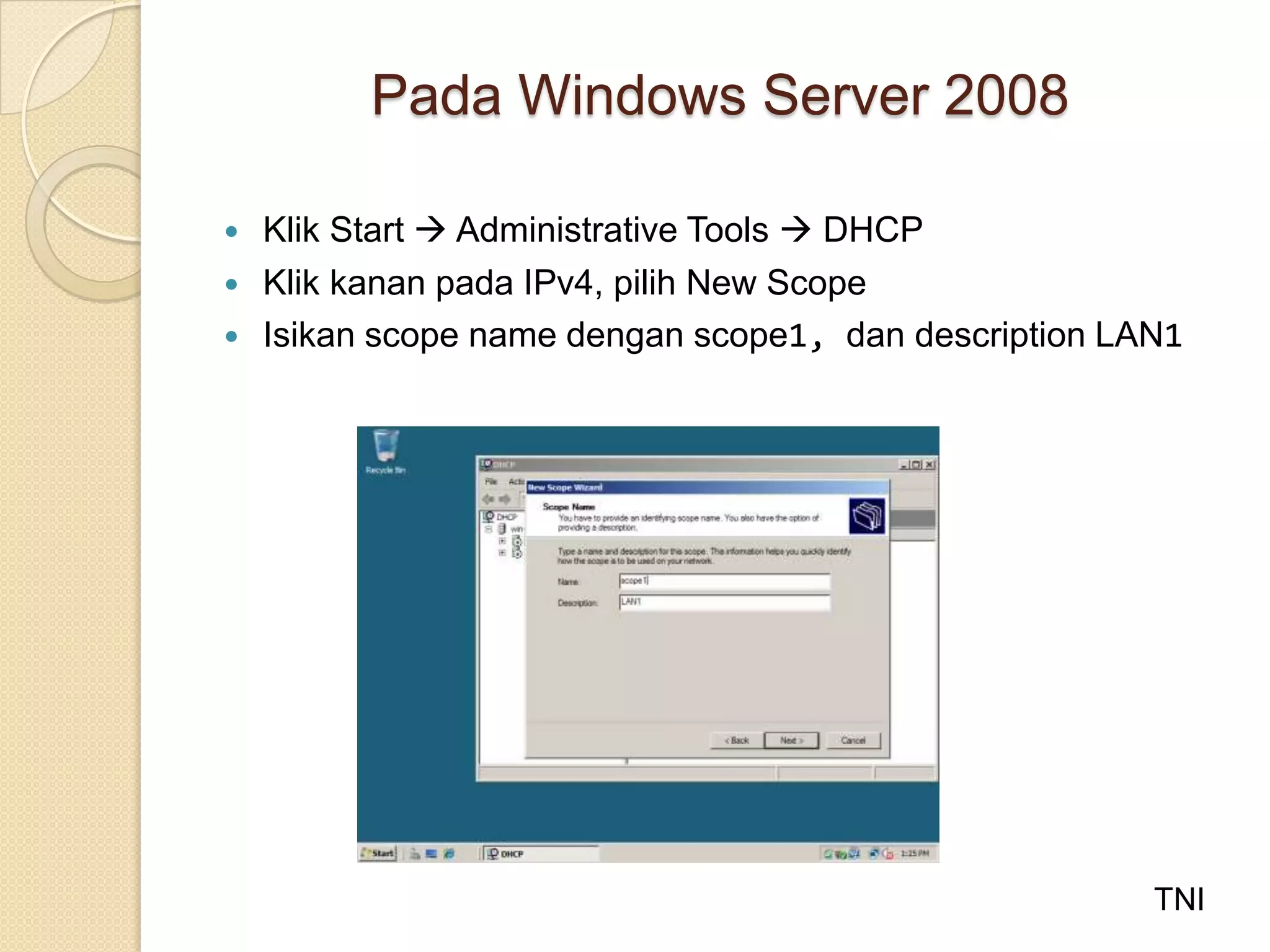 Configure dhcp server on windows server 2008 | PPTX