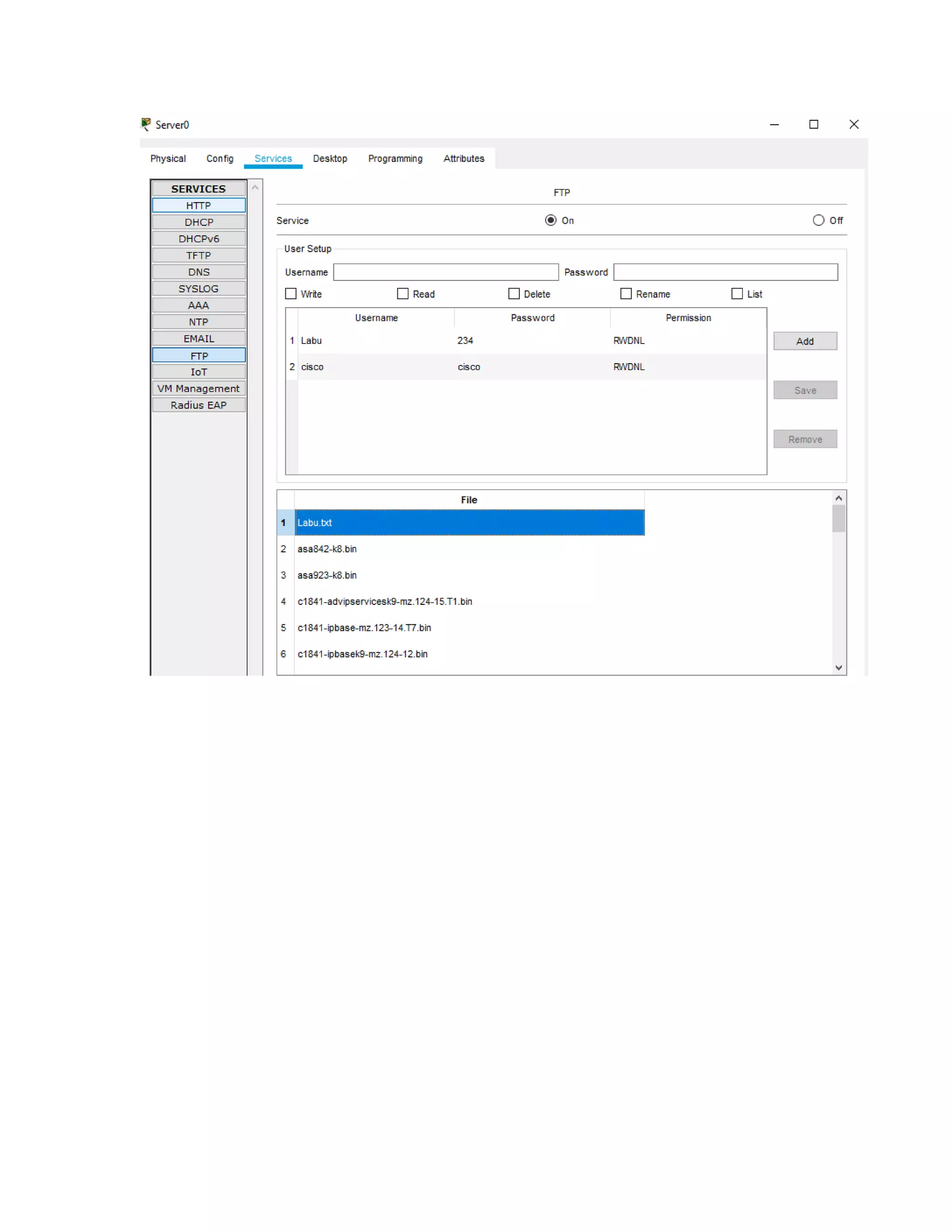 Configure ftp server on cisco packet tracker converted | PDF