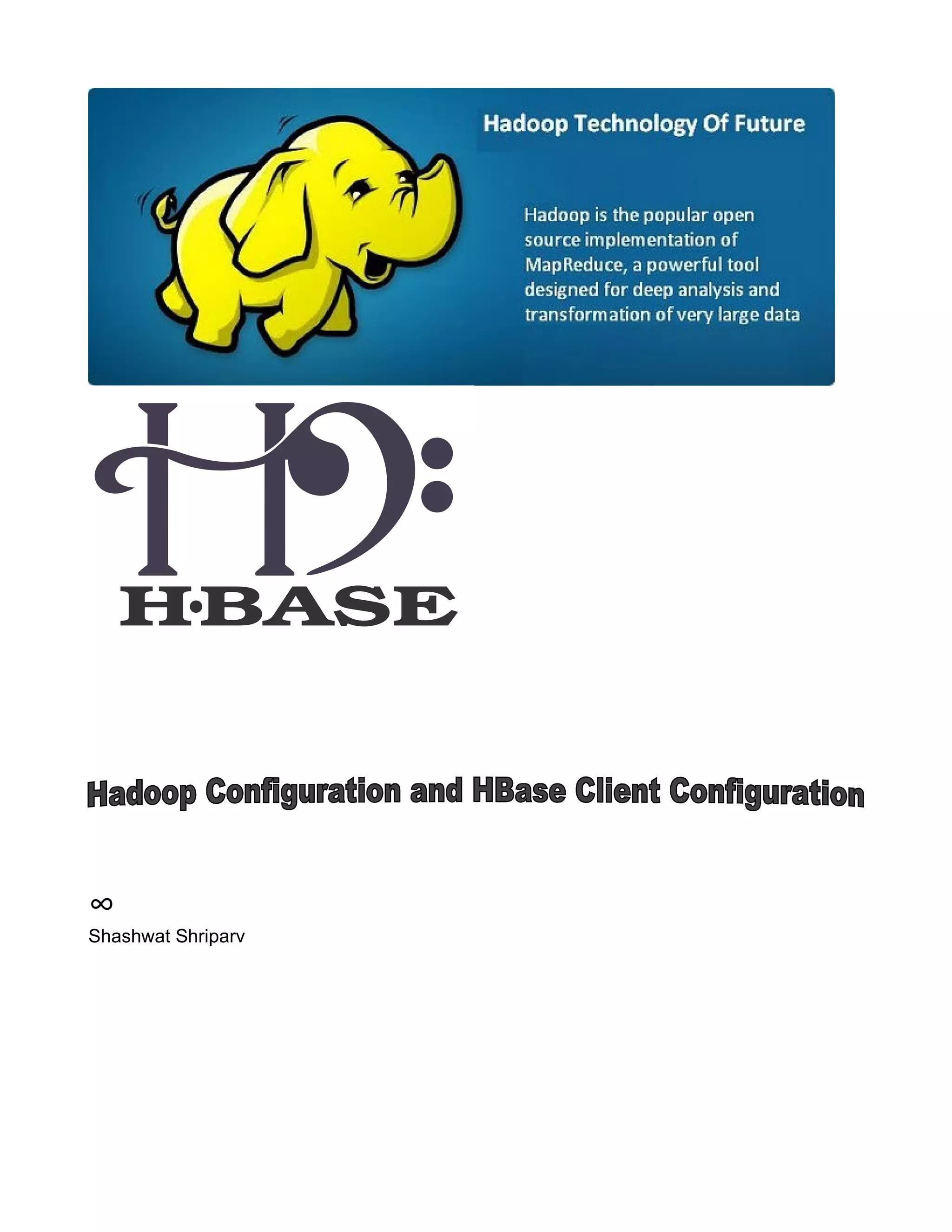 Configure h base hadoop and hbase client | PDF