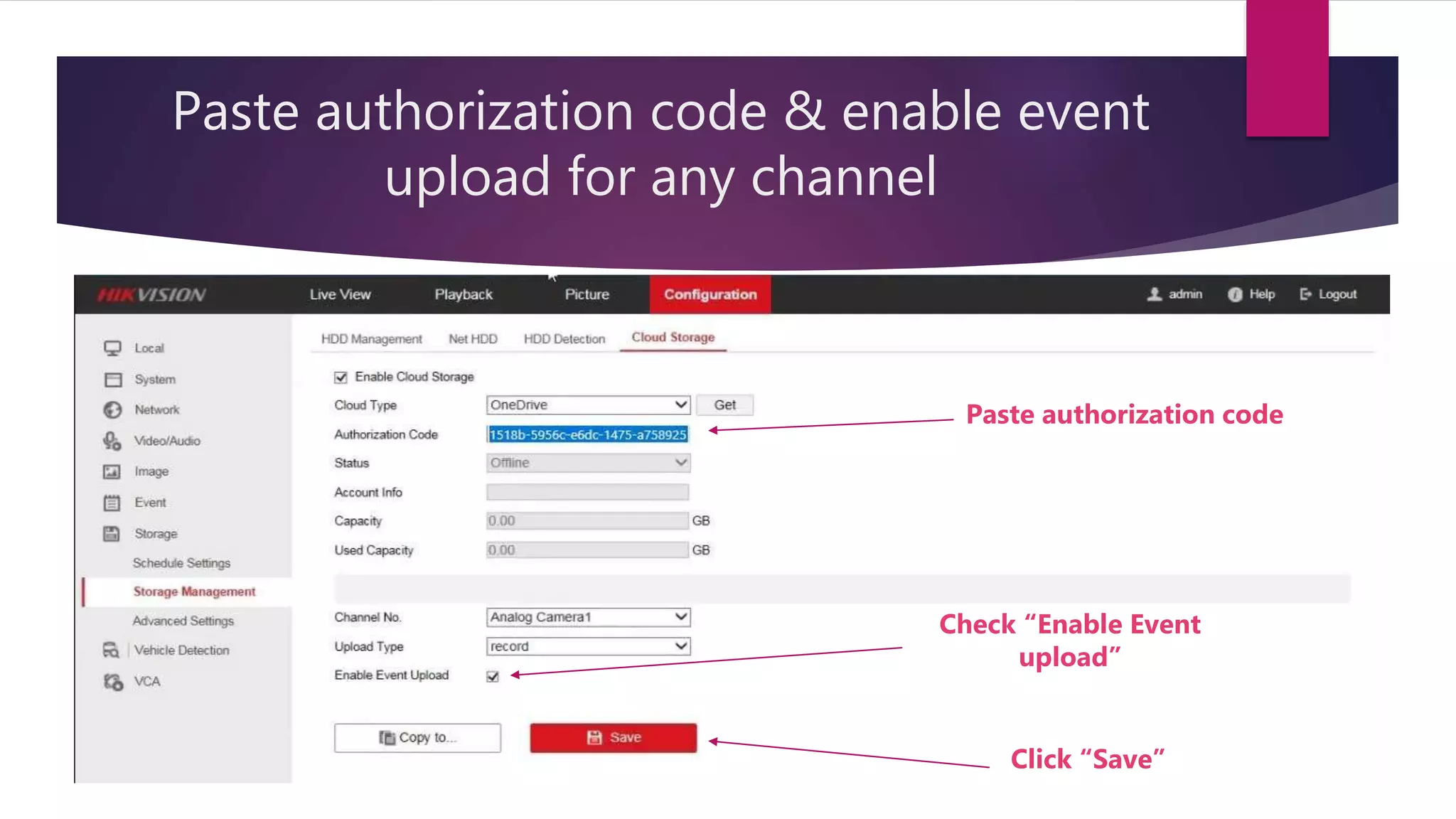 How to configure hikvision dvr cloud storage through web browser | PPTX