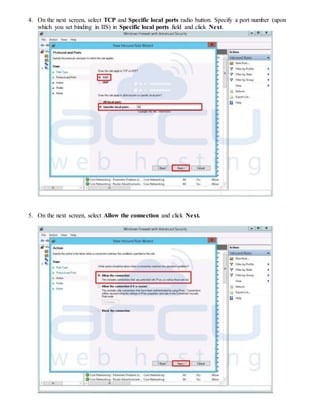 Configure iis to access your website using an ip address | DOCX