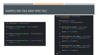 Configure jasmine and karma for code coverage | PPTX