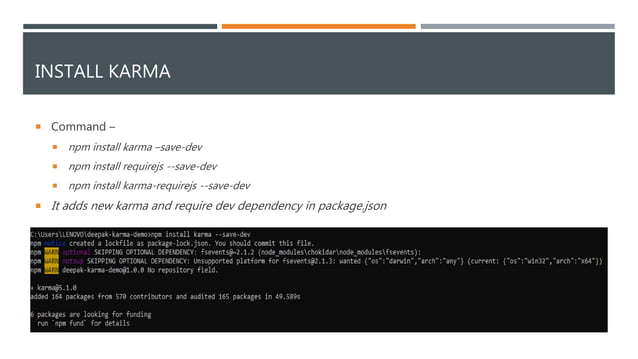 Configure Jasmine And Karma For Code Coverage Ppt