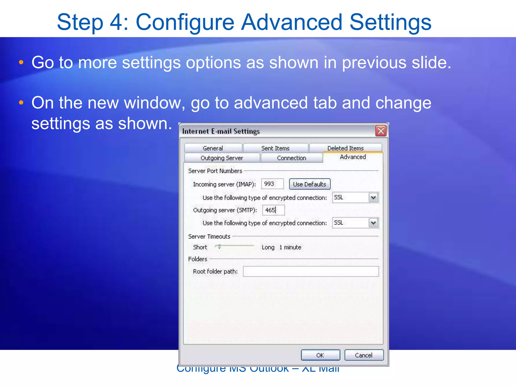 Configure ms outlook | PPTX