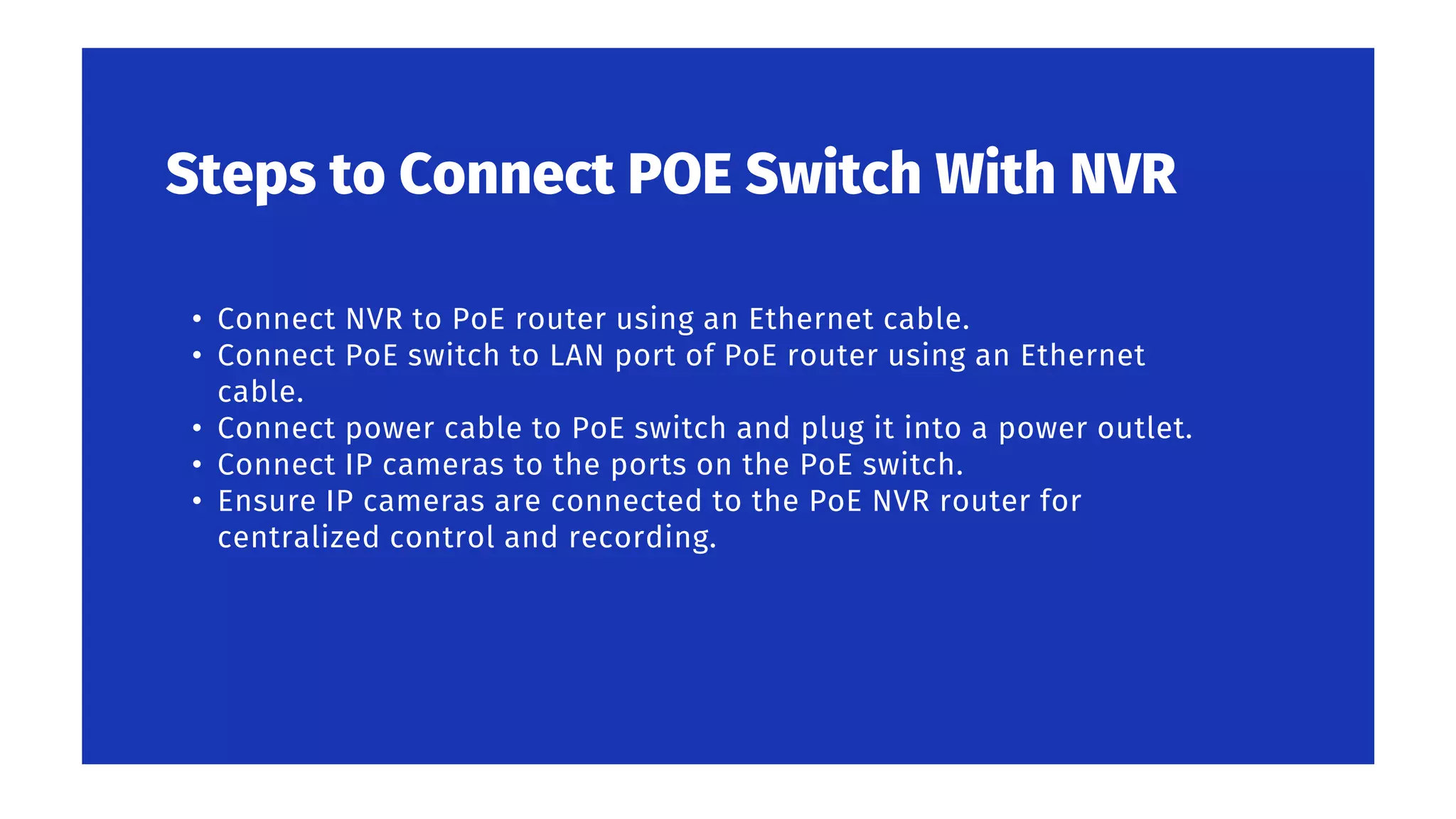Configure POE Switch with NVR.pptx