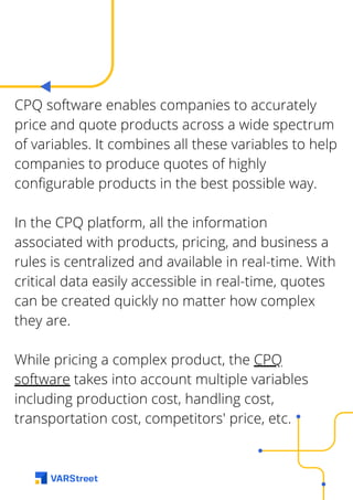 Configure Price Quote Solutions - CPQ | PDF