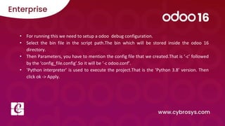 Configure Project in Odoo 16 | PPTX