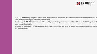 How to configure PyCharm for Odoo development in Windows? | PPT