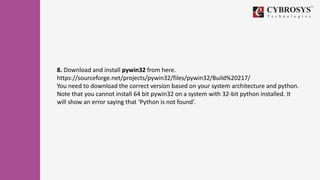 How to configure PyCharm for Odoo development in Windows? | PPT