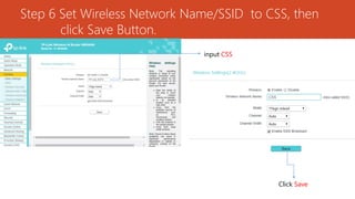 Configure router for wap (wireless access point | PPTX