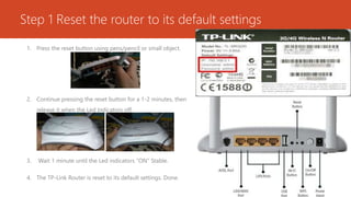 Configure router for wap (wireless access point | PPTX